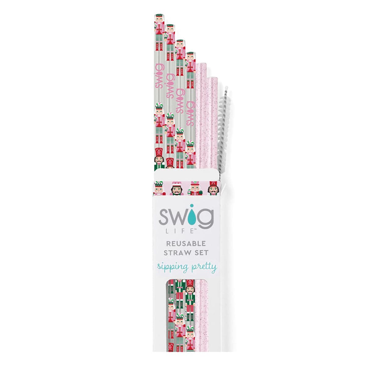 Swig Sugar Plum Soldiers Reusable Straw Set | DanceSupplies.com